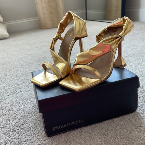 EGO | Shoes | Brand New Ego Gold Heels In A Size 8 | Poshmark
